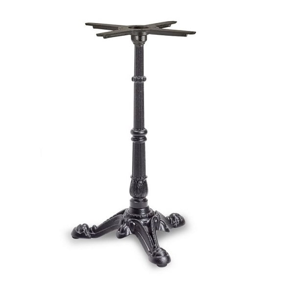 Bistro 3 Leg Dining Table Base - Black - Quest Furniture