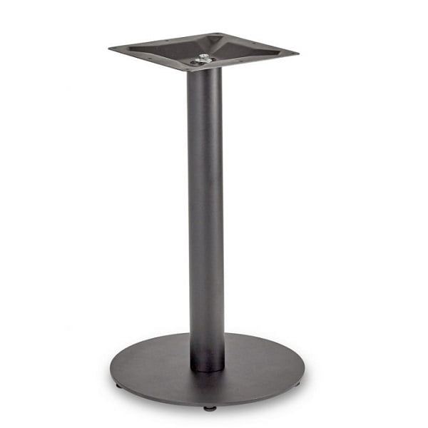 Alpha Flat Round Table Base - Black - Various Heights - Quest Furniture