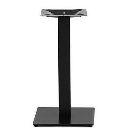 Alpha Flat Square Dining Table Base - Black - Quest Furniture