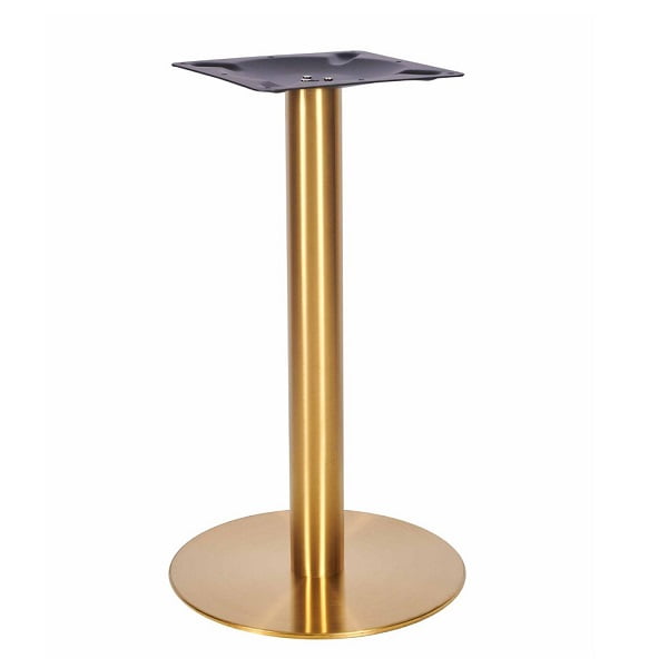 Zeus Small Round Table Base - Vintage Brass - Various Heights - Quest ...