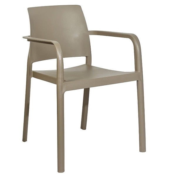 Faro Outdoor Arm Chair - Taupe *Clearance Offer* - Quest Furniture
