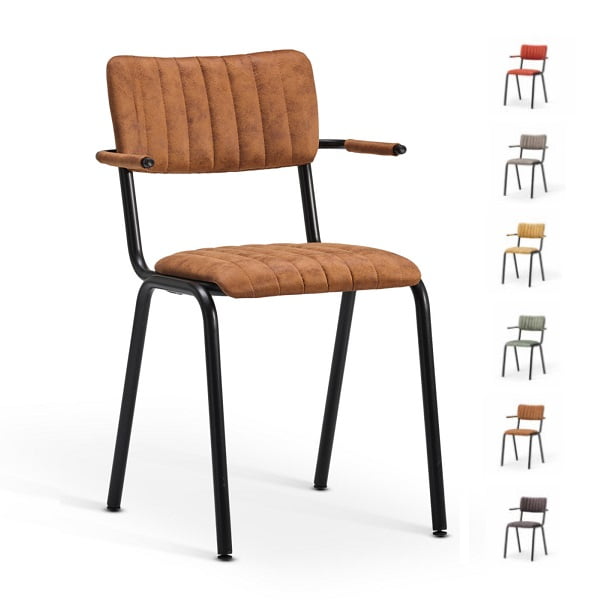 Bourbon Cafe Restaurant Arm Chairs - Choice of Colours