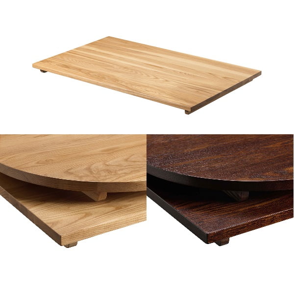 Solid Wood table tops - Oak or Walnut Finish